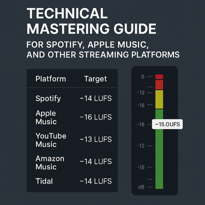 Technical Mastering Guide for Spotify, Apple Music & Streaming Platforms | Venia Mastering Studio